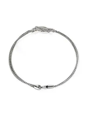John Hardy Sterling Love Knot Diamond Bracelet