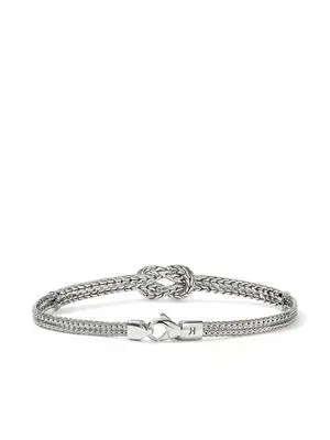 John Hardy Sterling Love Knot Diamond Bracelet