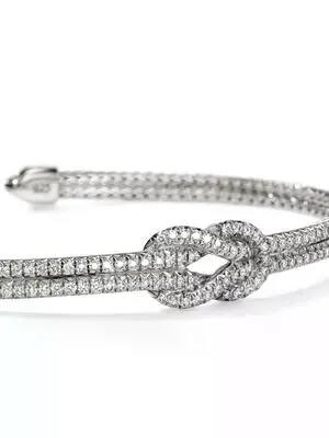 John Hardy Sterling Love Knot Diamond Bracelet
