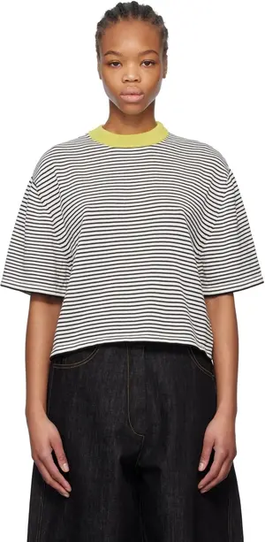 CORDERA Cordera Striped Organic Cotton T-shirt - Lima