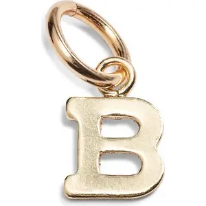 NASHELLE Nashelle Initial Charm Gold Fill - B