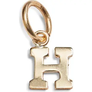 NASHELLE Nashelle Initial Charm Gold Fill - H