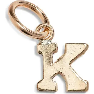 NASHELLE Nashelle Initial Charm Gold Fill - K
