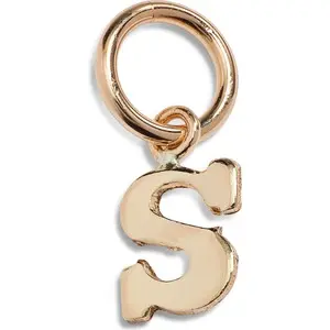 NASHELLE Nashelle Initial Charm Gold Fill - S