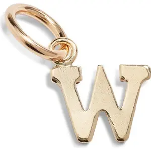 NASHELLE Nashelle Initial Charm Gold Fill - W