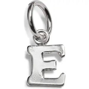 NASHELLE Nashelle Initial Charm Sterling Silver - E