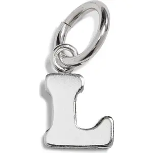 NASHELLE Nashelle Initial Charm Sterling Silver - L