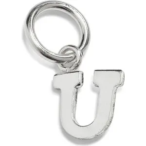 NASHELLE Nashelle Initial Charm Sterling Silver - U