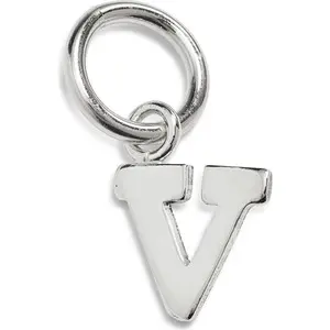 NASHELLE Nashelle Initial Charm Sterling Silver - V