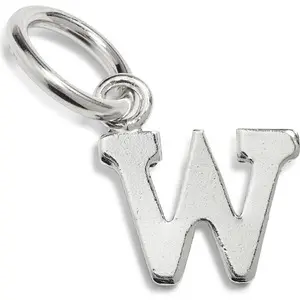 NASHELLE Nashelle Initial Charm Sterling Silver - W