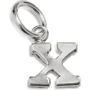 NASHELLE Nashelle Initial Charm Sterling Silver - X