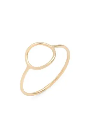 NASHELLE Open Circle Ring - Gold Fill
