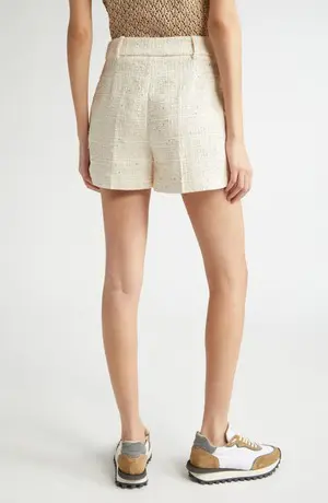 Eleventy Sequin Tweed Shorts