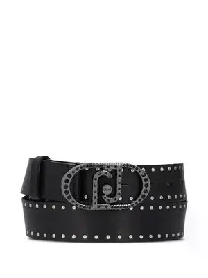 Liu Jo Stud-embellished Leather Belt - Black