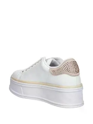 Liu Jo Rhinestone-embellished Leather Sneakers