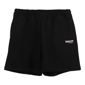 Balenciaga Political Campaign Shorts - Black
