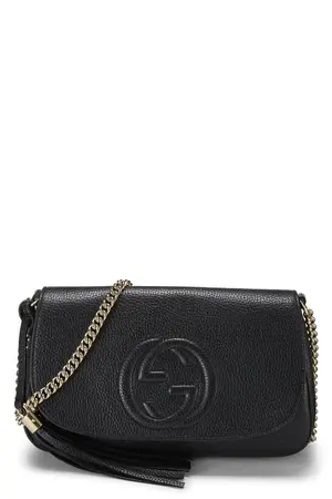 Gucci Grained Leather Soho Crossbody - Black