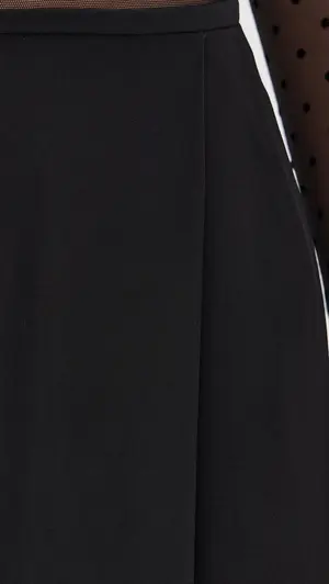 Norma Kamali Pleat Wide Leg Pants - Black