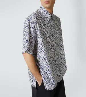 Plan C Printed Cotton Shirt