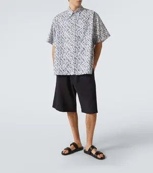 Plan C Printed Cotton Shirt - Multicoloured
