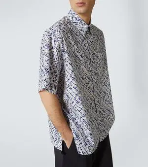 Plan C Printed Cotton Shirt - Multicoloured