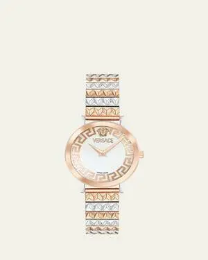 Versace 35mm Daedalus Watch With Bracelet Strap Two Tone