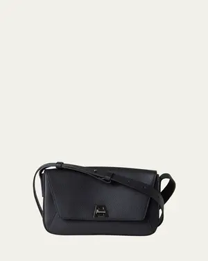 Akris Anouk Lite Leather Crossbody Bag - Black