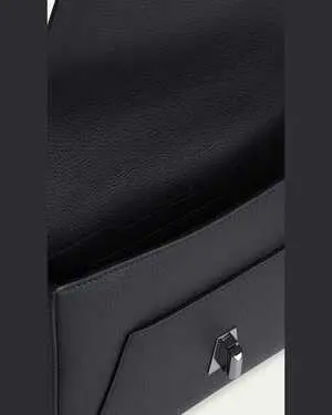 Akris Anouk Lite Leather Crossbody Bag - Black