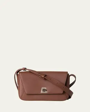 Akris Anouk Lite Leather Crossbody Bag - Carmel