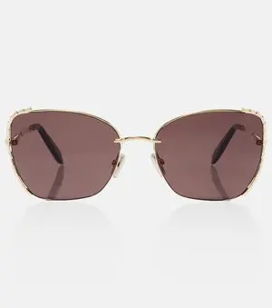 BVLGARI Serpenti Viper Cat-eye Sunglasses - Gold