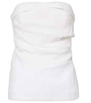 Tove Izel Draped Linen Top