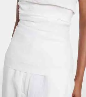 Tove Izel Draped Linen Top
