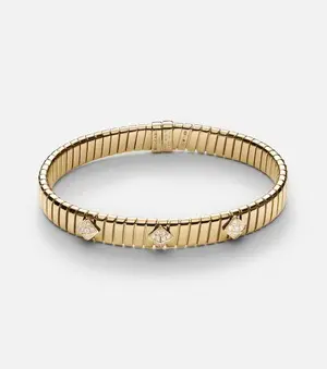 BVLGARI Tubogas 18kt And Diamond Bracelet - Gold