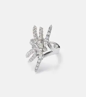 Yeprem 18kt White Gold And Diamond Ring - Silver