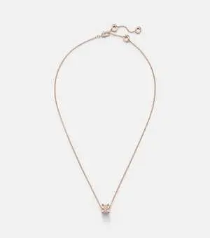 BVLGARI B.zero1 Rose Gold Diamond Pendant Necklace - Pink