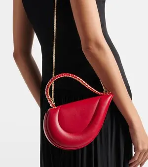BVLGARI Serpenti Cuore 1968 Top-handle Bag - Red