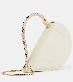 BVLGARI Serpenti Cuore 1968 Top-handle Bag - White
