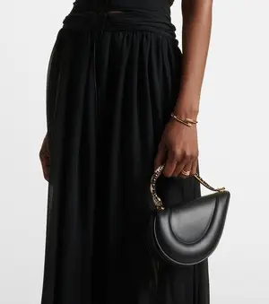 BVLGARI Serpenti Cuore 1968 Leather Top-handle Bag
