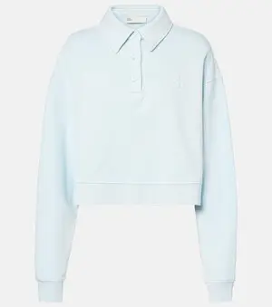 Tory Burch Cotton Terry Polo Sweater