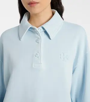 Tory Burch Cotton Terry Polo Sweater