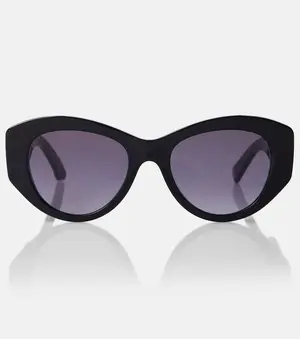 BVLGARI Tubogas Cat-eye Sunglasses - Black