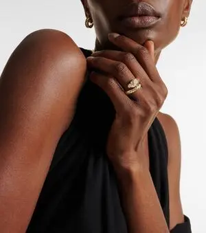 BVLGARI Serpenti Tubogas Ring With Diamonds And Onyx