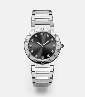 BVLGARI Lady Watch With Diamonds - Silver