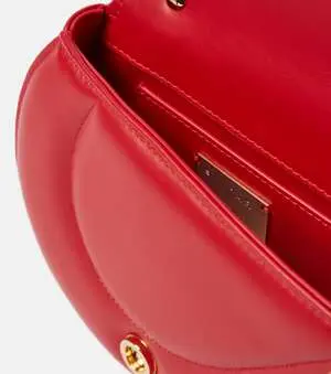 BVLGARI Serpenti Cuore 1968 Leather Top-handle Bag - Red
