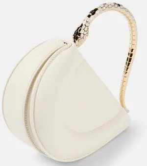 BVLGARI Serpenti Cuore 1968 Leather Top-handle Bag