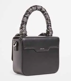 Amiri Leather Micro Ma Bag - Black