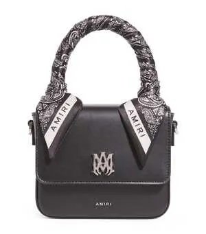 Amiri Leather Micro Ma Bag - Black