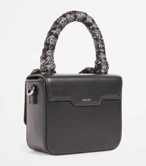 Amiri Leather Micro Ma Bag - Black