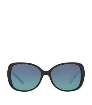 Tiffany & Co. Round Frame Sunglasses - Black