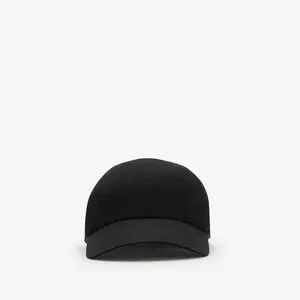 Burberry Gabardine Baseball Cap - Black/sand Beige